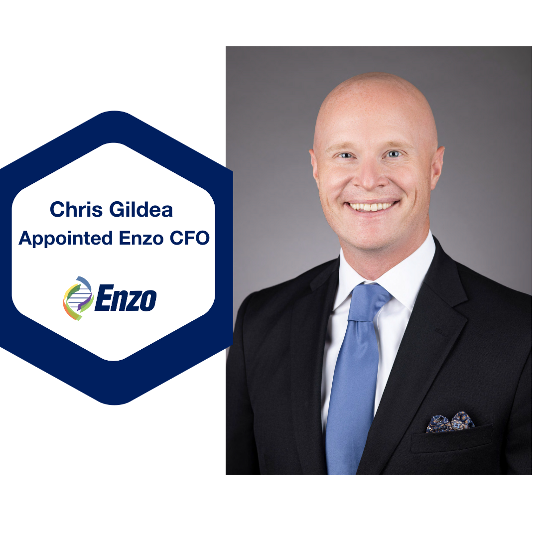 Enzo Welcomes Chris Gildea, CFO - Enzo
